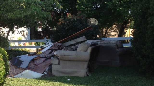 Images: Man suffers burns in meth lab fire