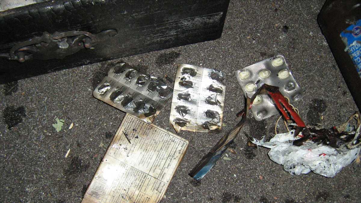 Images: Man suffers burns in meth lab fire