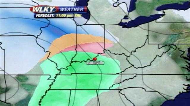 UPDATED Hour-by-hour: Wintry mix possible Thursday night