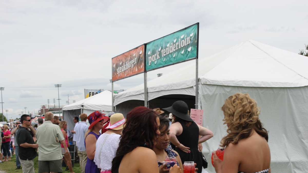 Infield fun on Oaks Day 2013