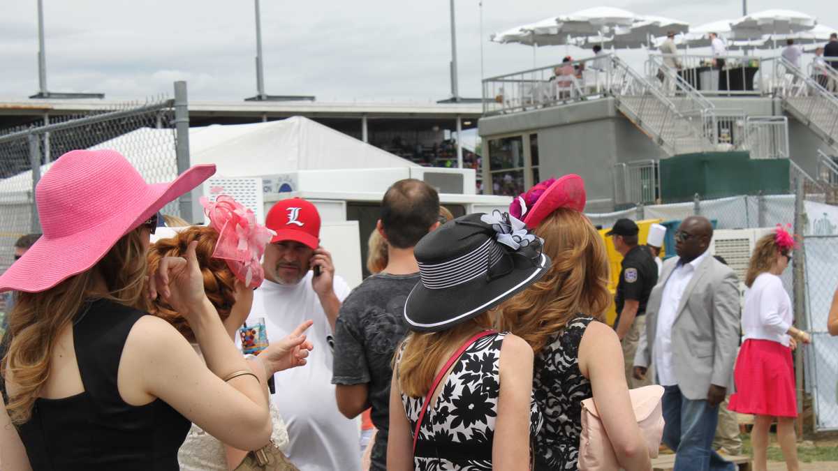 Infield fun on Oaks Day 2013