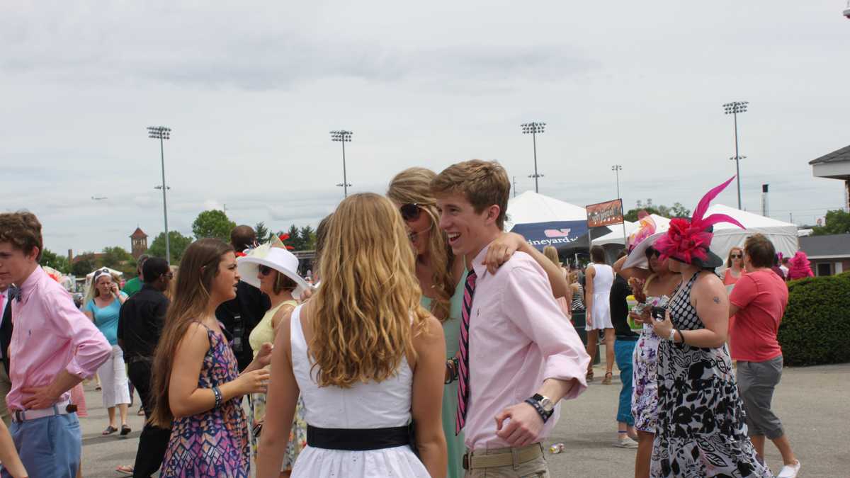 Infield fun on Oaks Day 2013