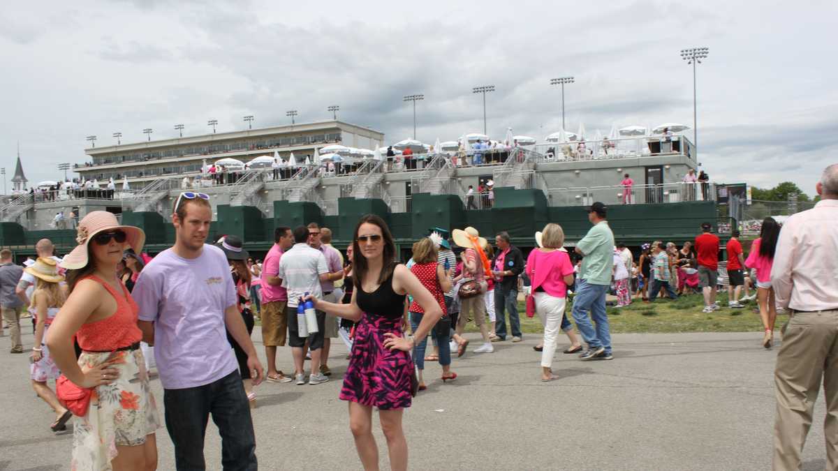 Infield fun on Oaks Day 2013
