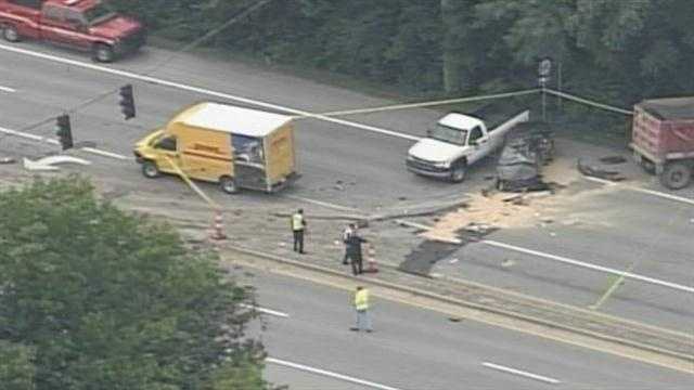 Images: Serious crash on LaGrange Road at Gene Snyder