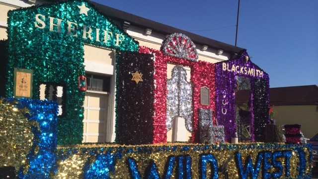 Images: Pegasus Parade floats begin lining up