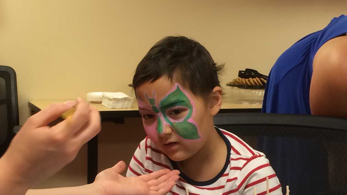 Images: Cancer patients get their faces painted