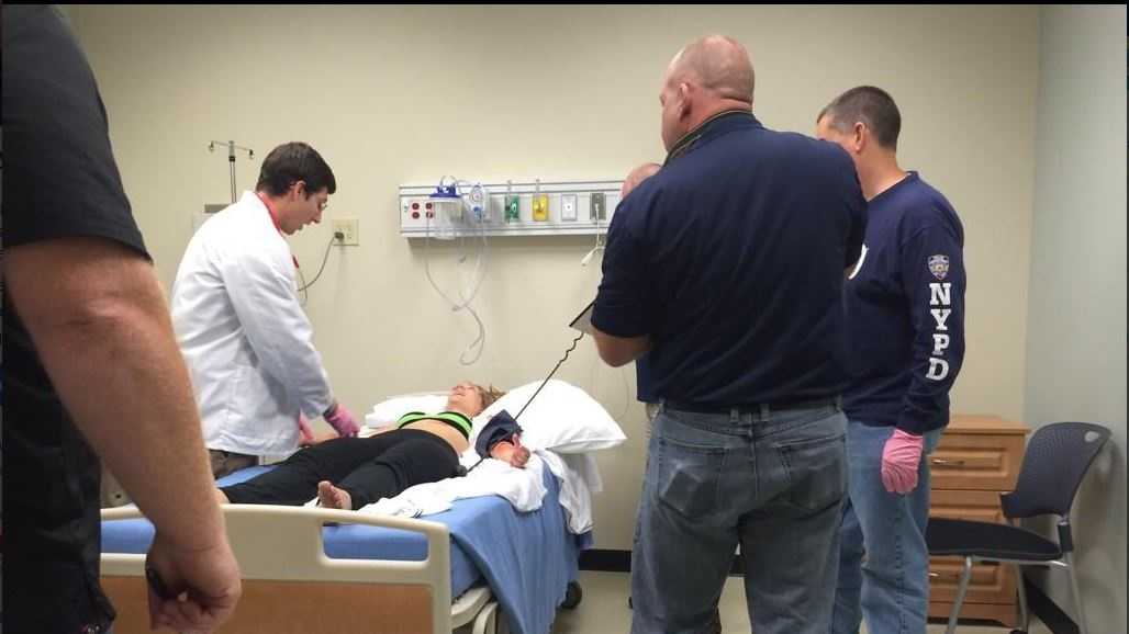 Officers re-create gunshot wound incidents for training