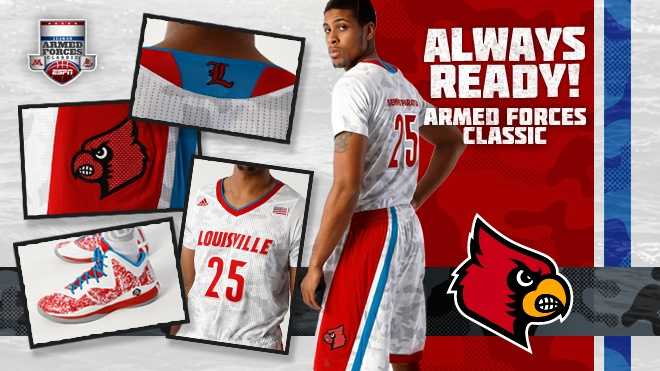 UofL to wear special uniforms in Armed Forces Classic
