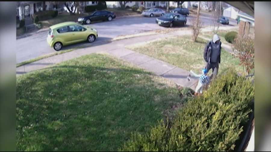Police: Theft suspect caught on camera stealing package from porch