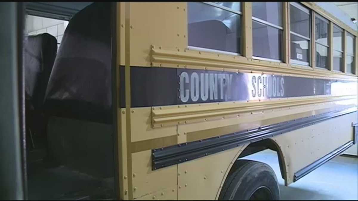 School bus windows shatter as basketball teams return from game