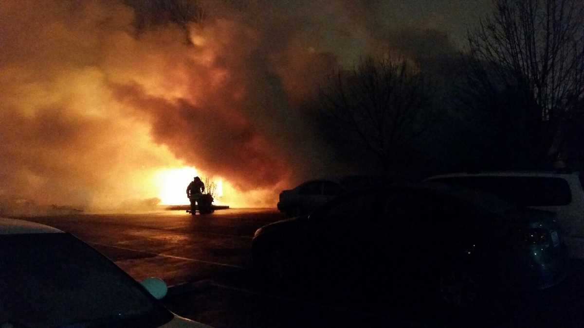 Streets in Clifton blocked as crews fight fire