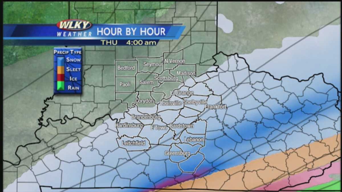 Updated: Hour-by-hour forecast