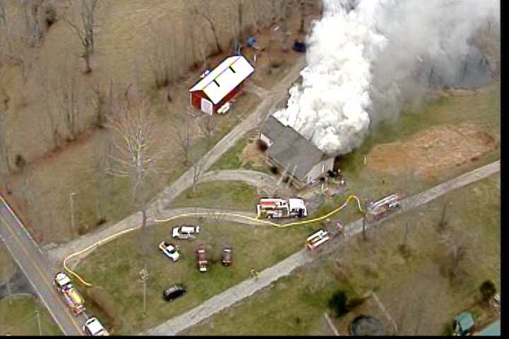 Images: Fire breaks out at home on Clark Station Road