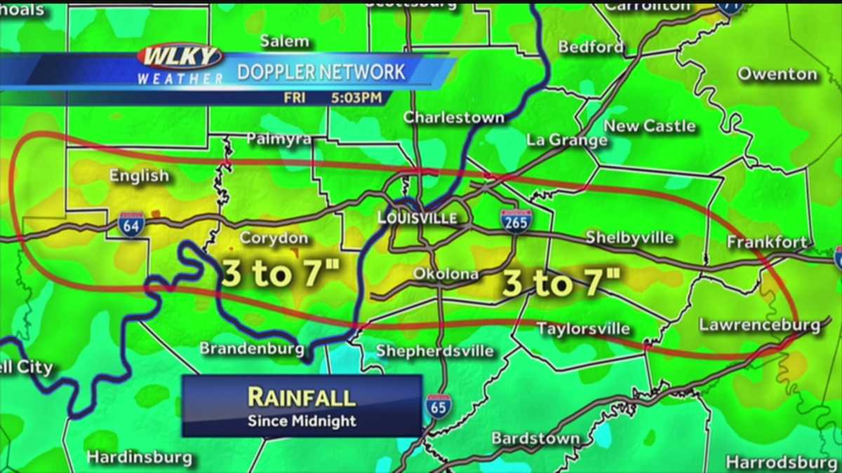 Images: Record-breaking rain falls Friday