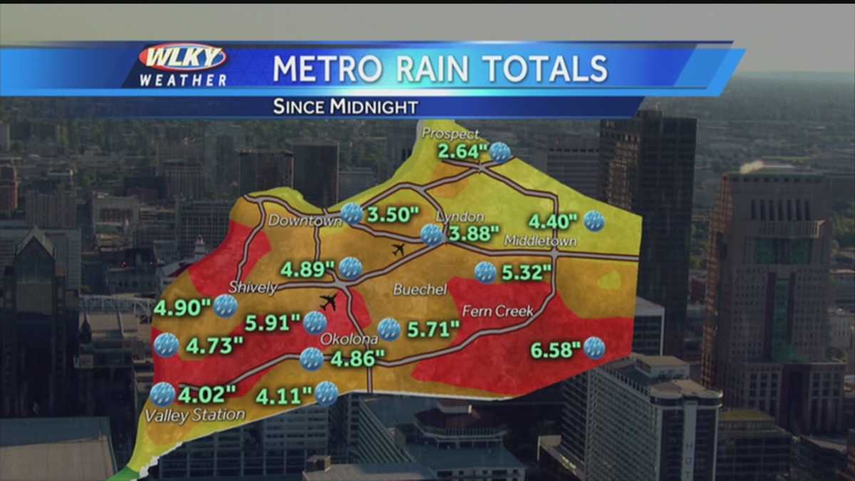 Images: Record-breaking rain falls Friday
