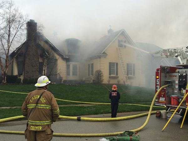 Lightning sparks fire that destroys Lake Forest home