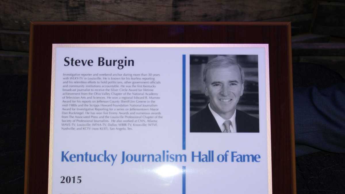 Images: WLKY Steve Burgin inducted into Kentucky Journalism Hall of Fame