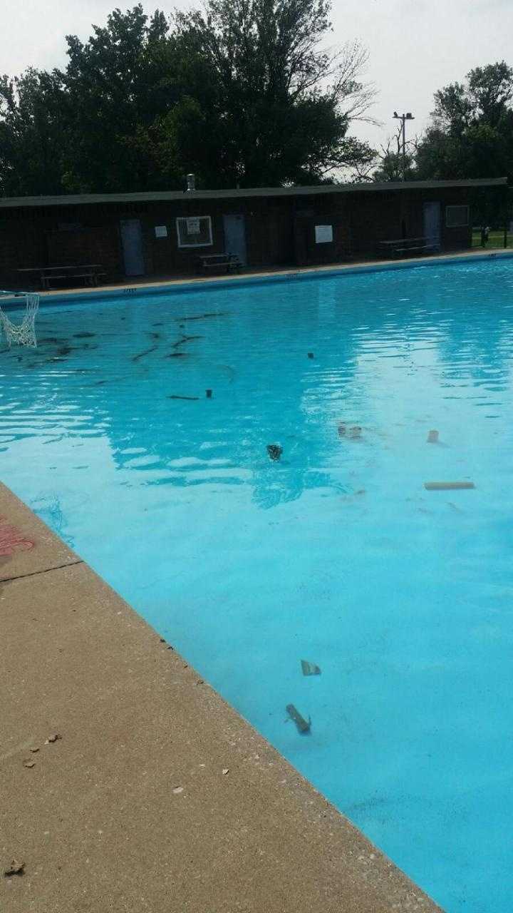 Images: Vandals trash pool at Louisville park