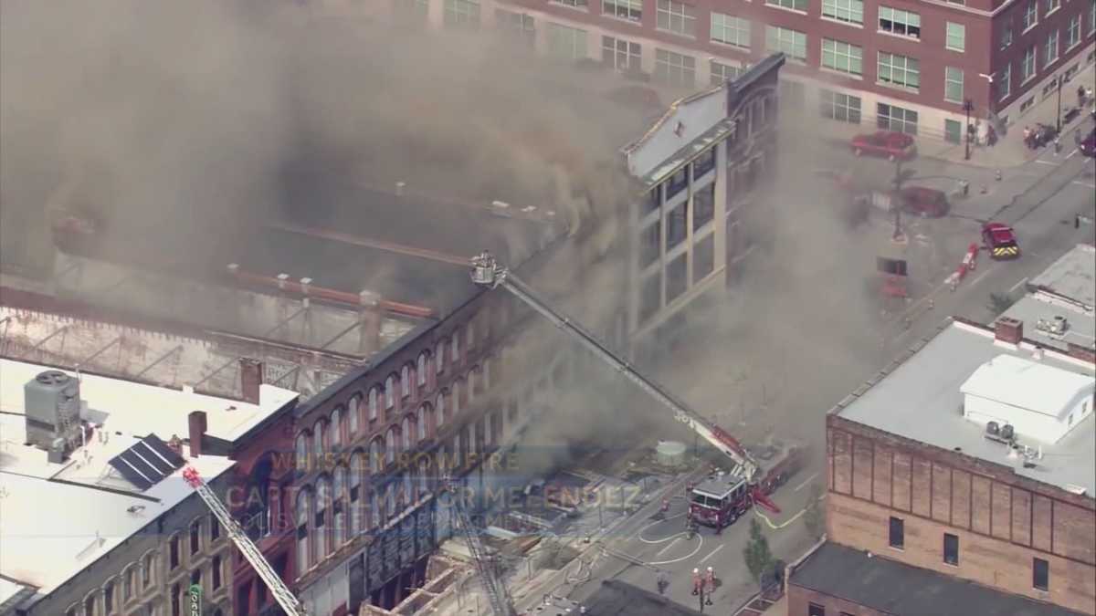 Collapse still possible at scene of Whiskey Row fire