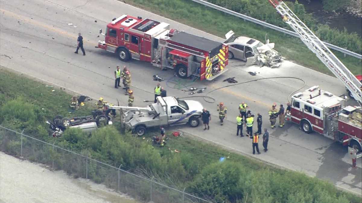 Images: Crash closes Crittenden Drive
