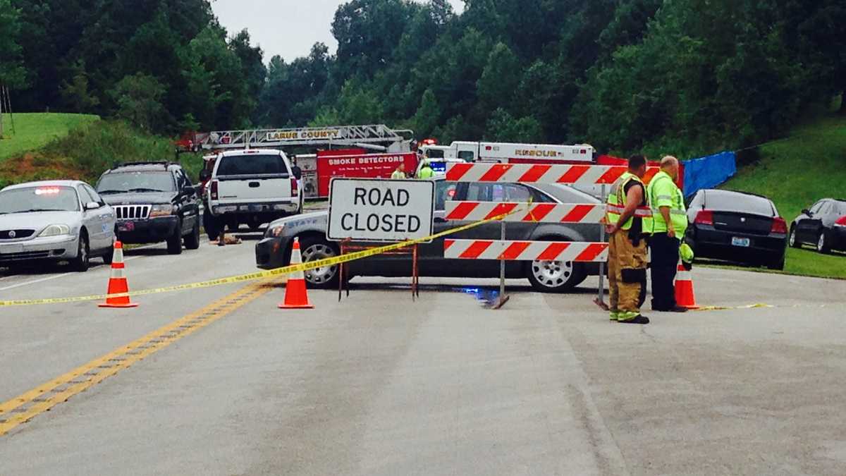 Images: Trooper killed in LaRue County crash