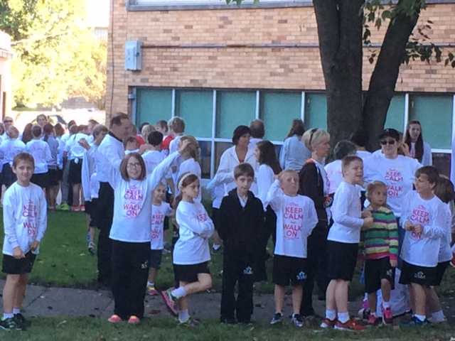 Students, staff raise money with walk-a-thon