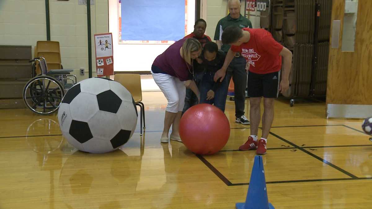 UofL team holds adaptive soccer workshops at school