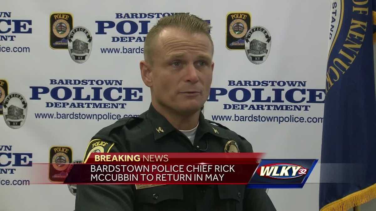 Bardstown Police Chief Rick McCubbin leaving police department