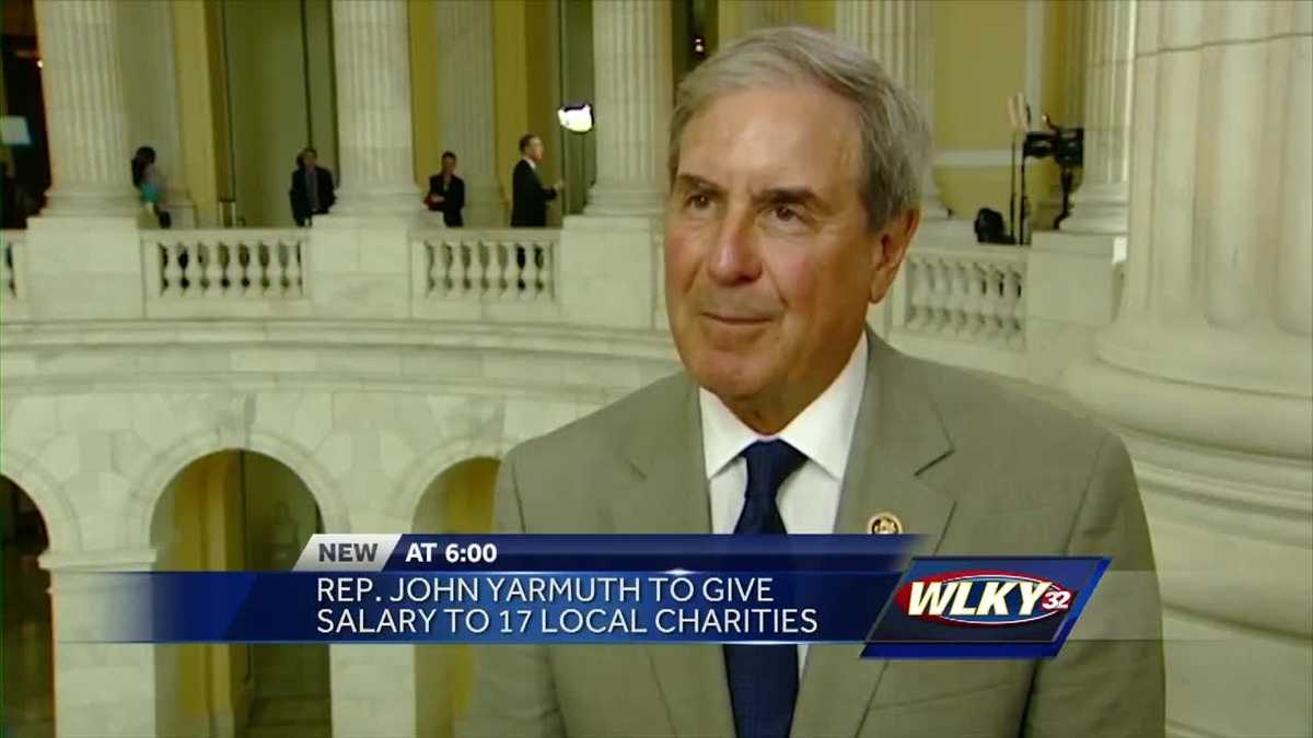 John Yarmuth gives congressional salary to local charities