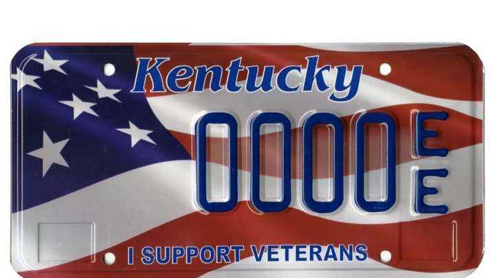 Ky. license plates show support for veterans