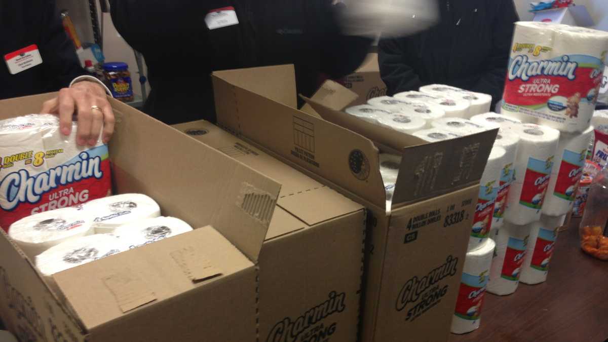 Images: Lottery winner's toilet paper wish realized