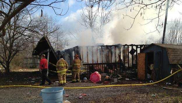 Fire destroys Crittenden mobile home