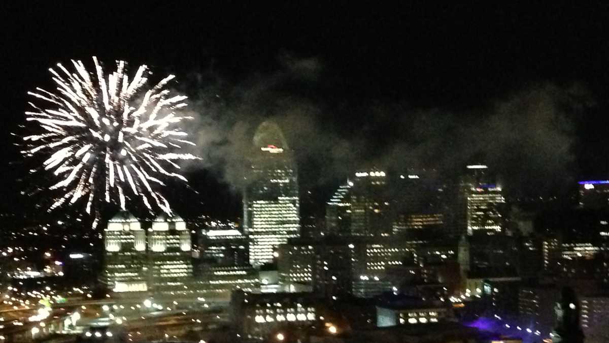 PHOTOS: Cincinnati casino grand opening fireworks