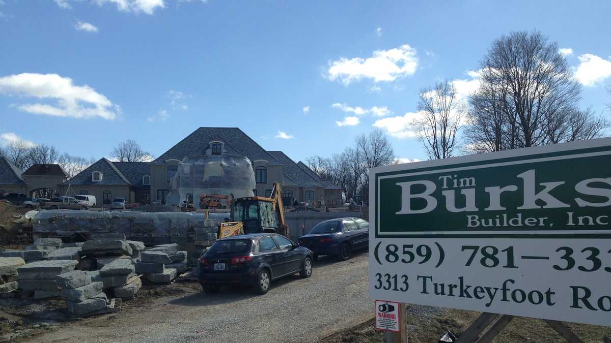 Who's building the mansion along Turkeyfoot Road?