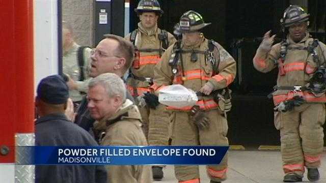 Suspicious powder, rambling letter sent to banking center