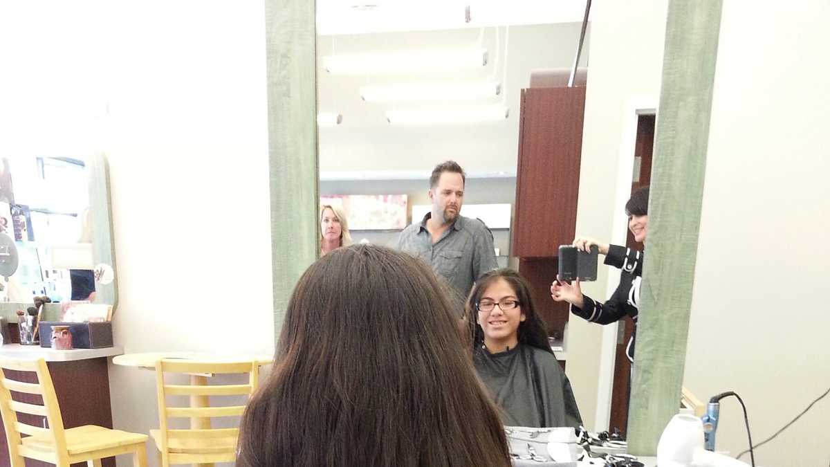Photos: Girl donates hair to help sick kids