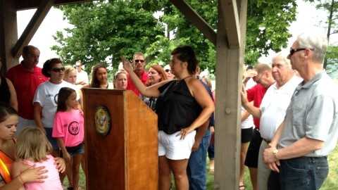 Images: Park renamed in honor of "Officer Bob" Gentry