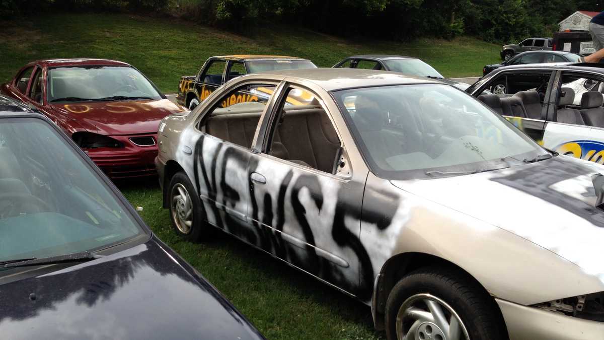 Photos: WLWT's Andrew Setters in demolition derby
