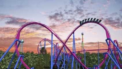 Images: Renderings of Banshee roller coaster