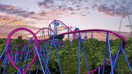 Images: Renderings of Banshee roller coaster
