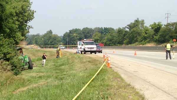 Photos: Body found alongside interstate