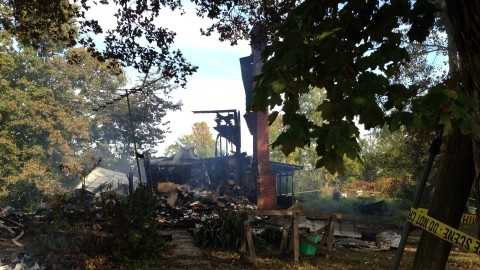 Images: Peebles fatal fire