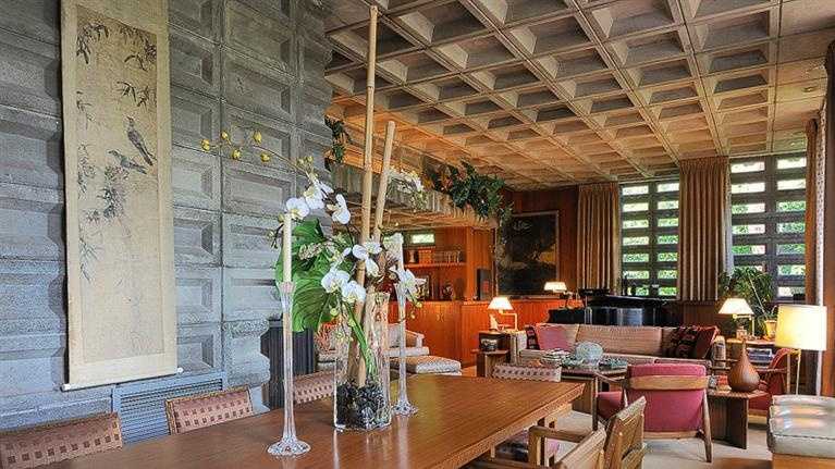 Tour the unique Frank Lloyd Wright Gerald B. Tonkens House