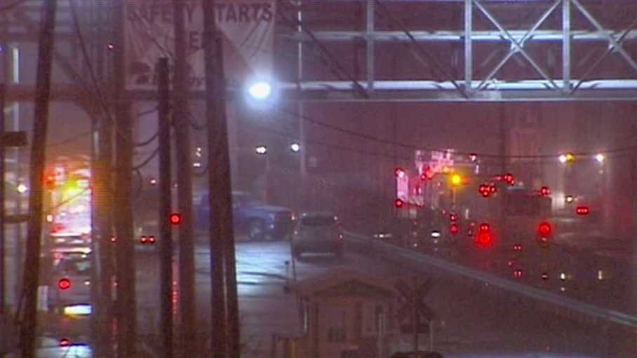 Crews battle fire at Duke Energy plant