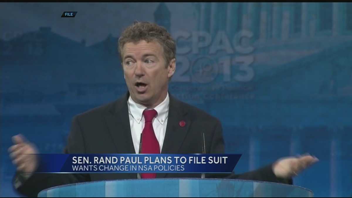 Sen. Paul says he's suing over NSA policies