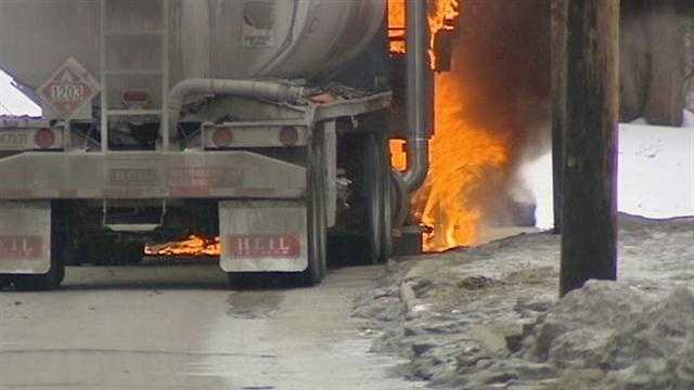 Photos: Tanker truck fire