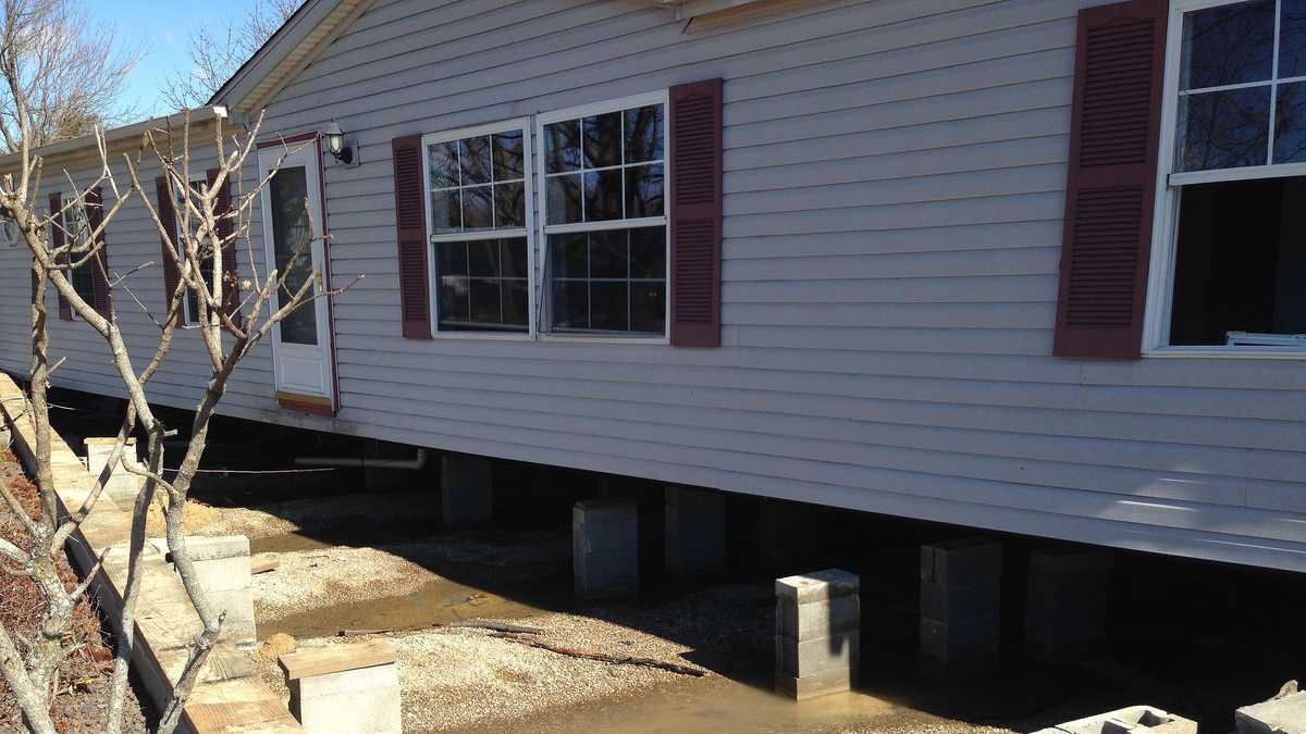 Damage caused by EF1 tornado