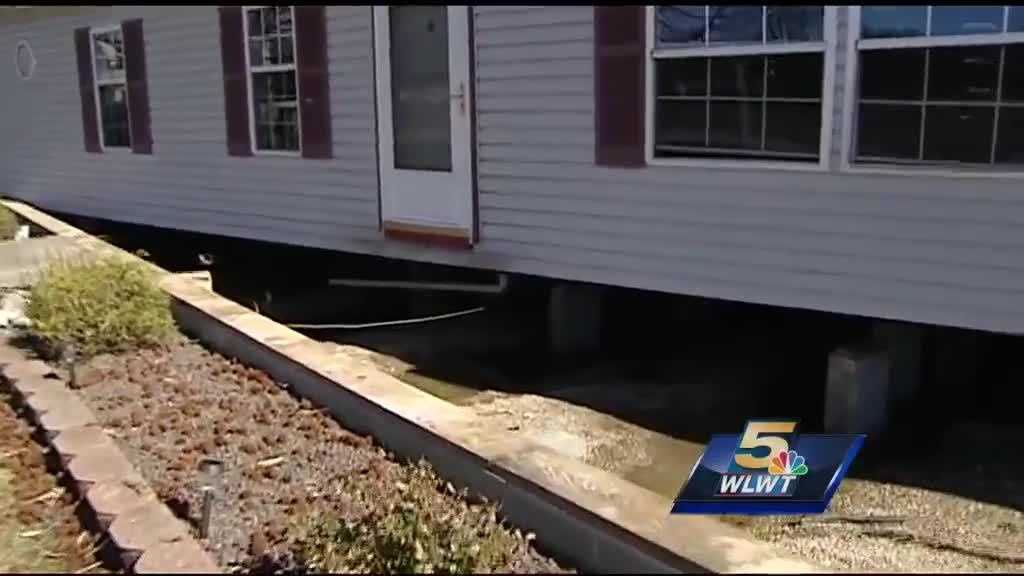 Damage caused by EF1 tornado