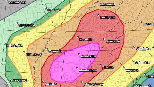 Storm Prediction Center changes severe weather risk outlooks