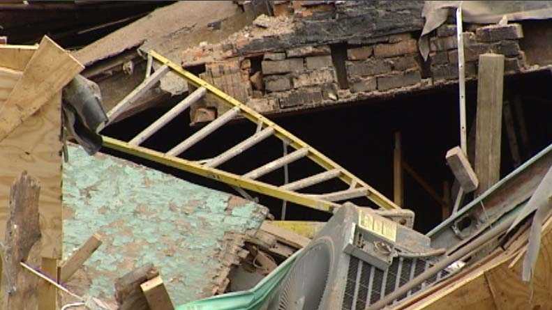 Photos: West Liberty building collapse